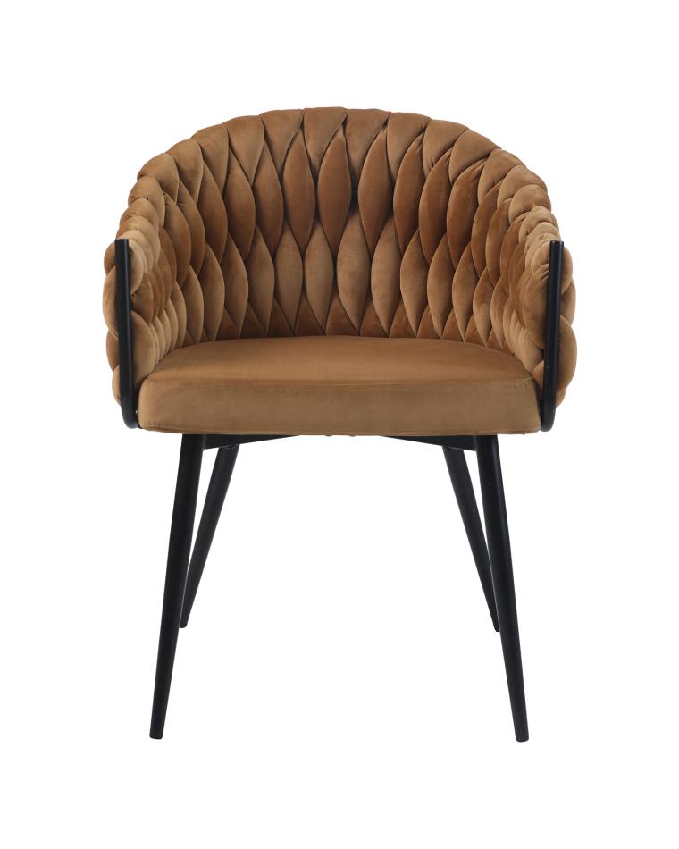 Chaise traiteur Wave - Velours Vieux Rose - Promoline