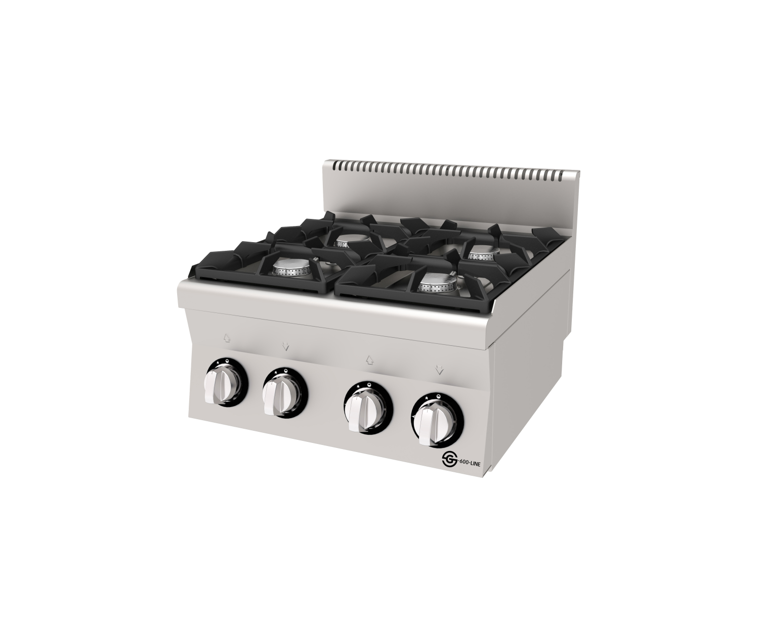 Table de cuisson - 4 brûleurs - Gaz - L 60 CM - Heavy Duty - G600 Line ...